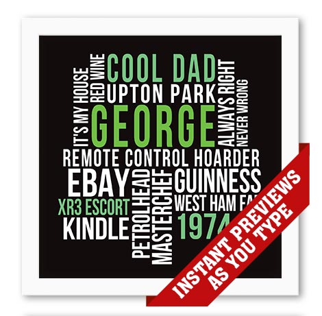 Personalised gifts for Him | Prints, Posters & Canvases